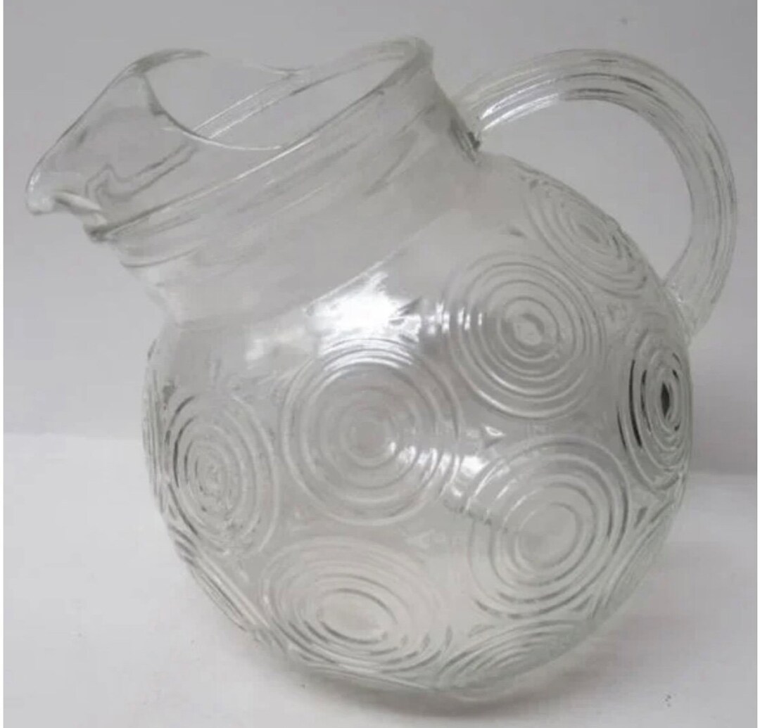 Vintage Collectible 1940s Anchor Hocking Fire King Target Bullseye Tilt ...