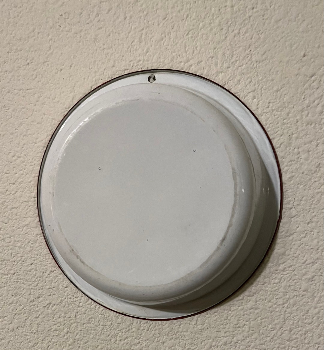 Vintage White/red Rim Enamel Wash Basin/laundry Tub - Etsy