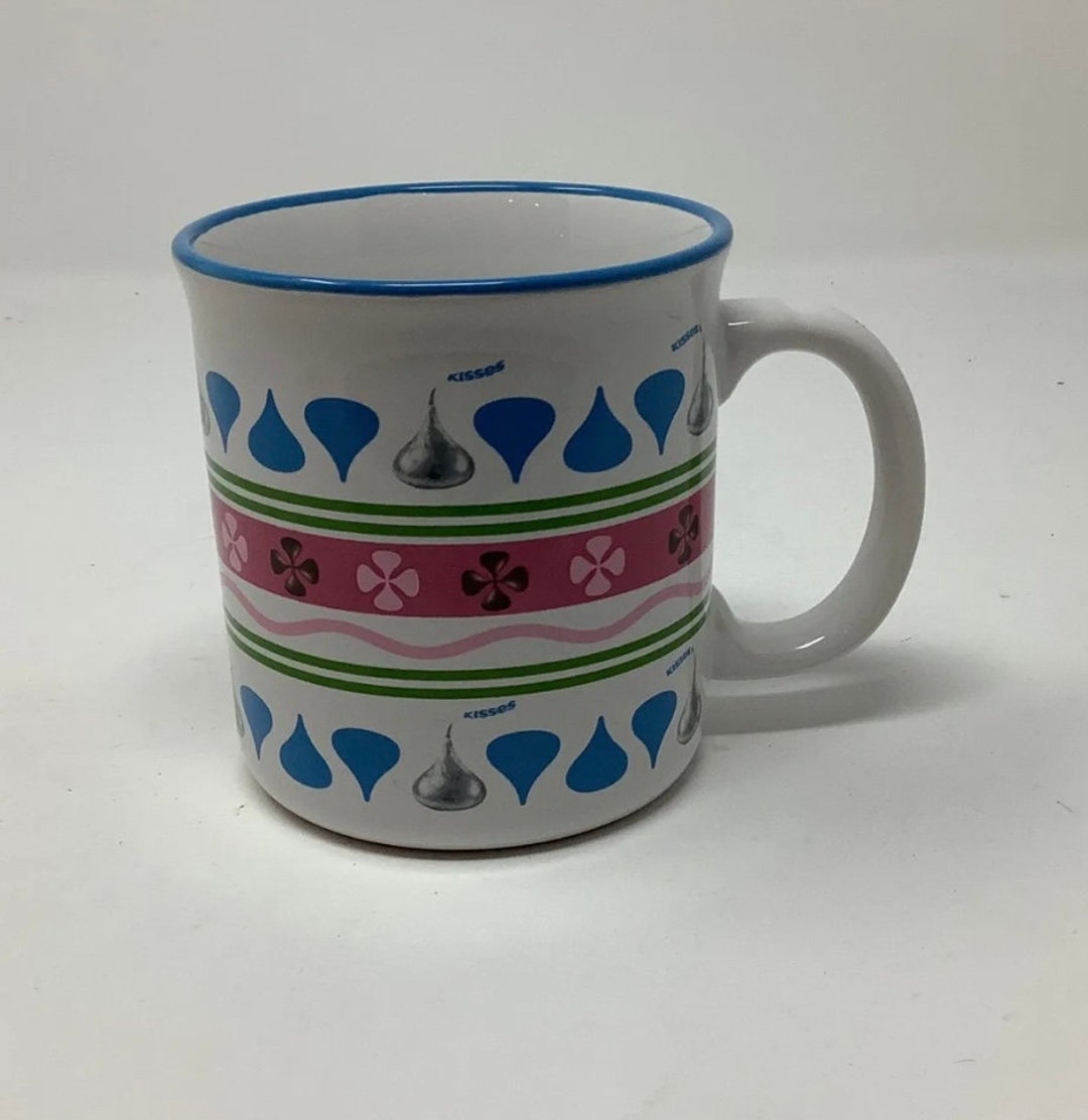 Vintage Collectible Hersheys Mini Kisses Hot Chocolate Tea Cup Blue ...