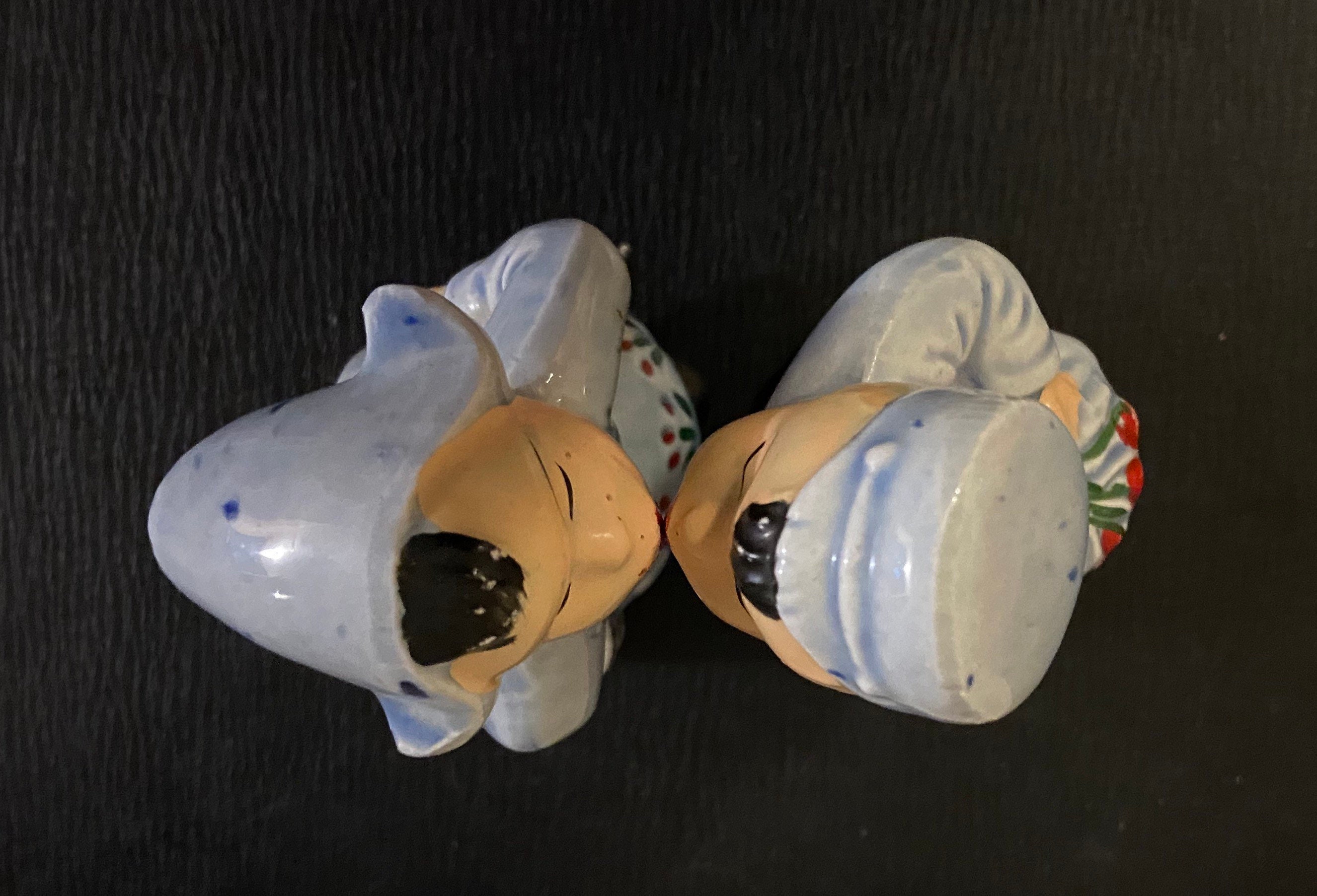 Vintage Kissing Dutch Couple Figurines Toothpick Holders on - Etsy