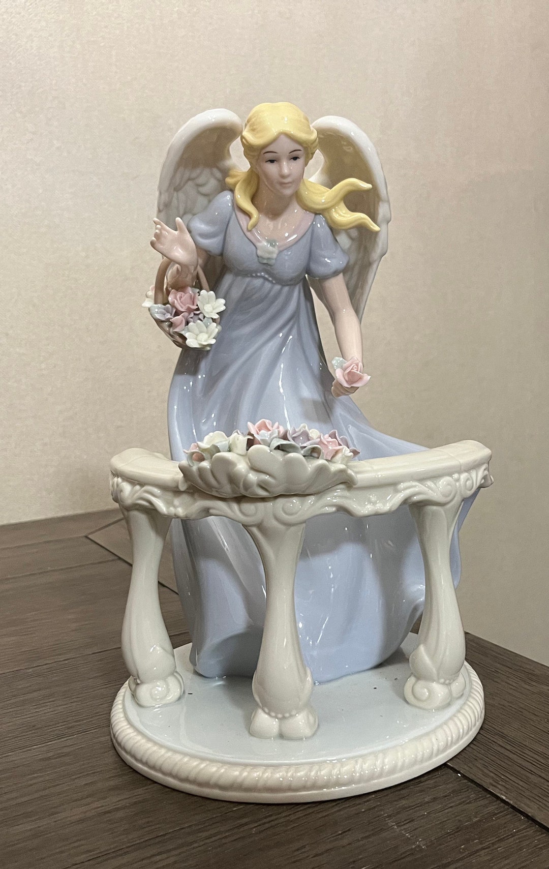 Vintage Collectible Llardo Style Porcelain Angel With Flowers on ...