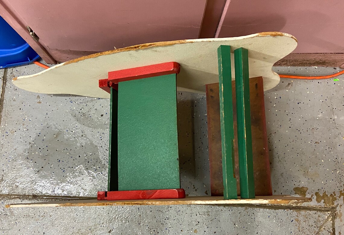 Antique Wooden Two-sided Train Childs Shoo Fly Rocker - Etsy