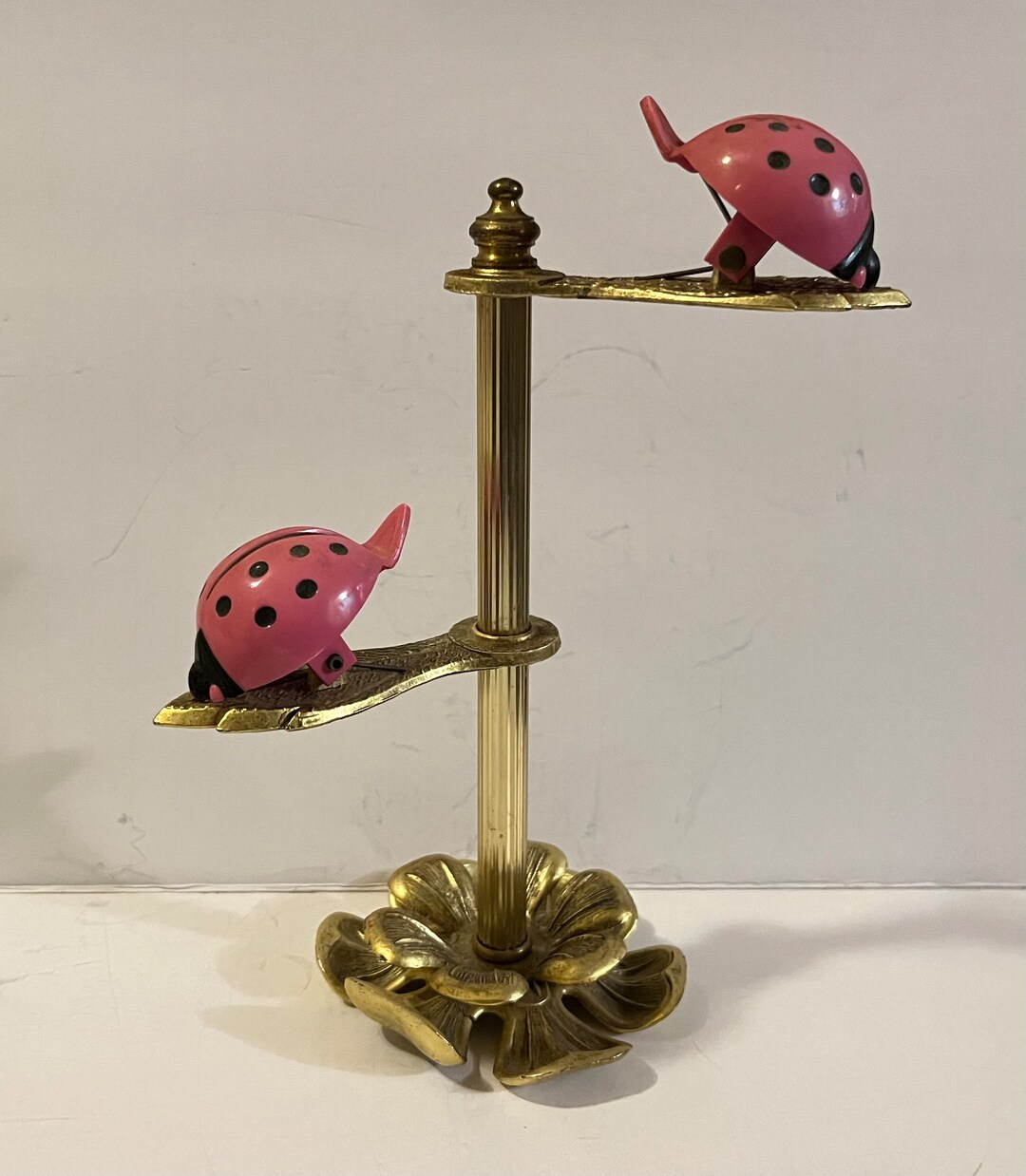 Vintage Allied Brass Ladybug Clip Display Stand Memos/recipes/pictures ...
