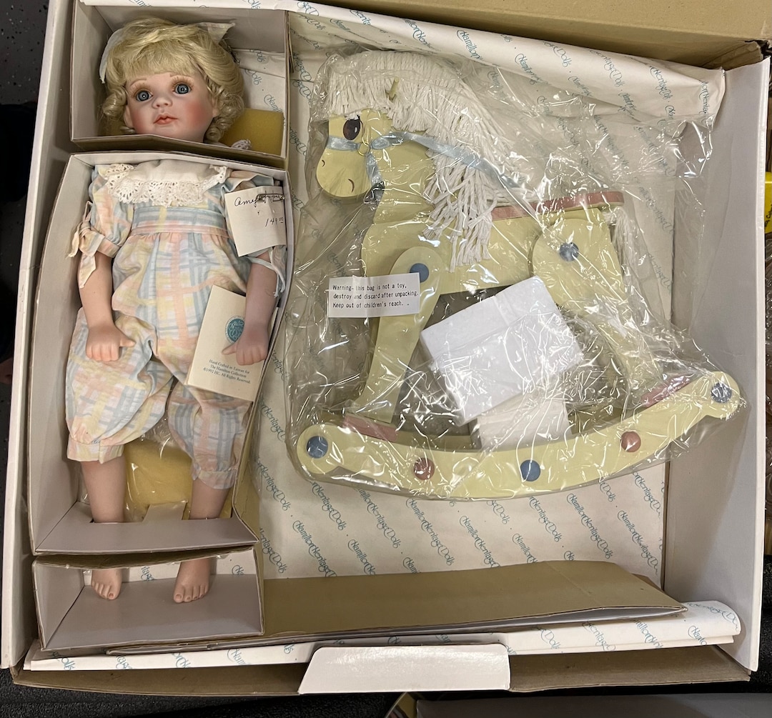 Vintage Collectible Doll Amy From the Hamilton Collection With Rocking ...