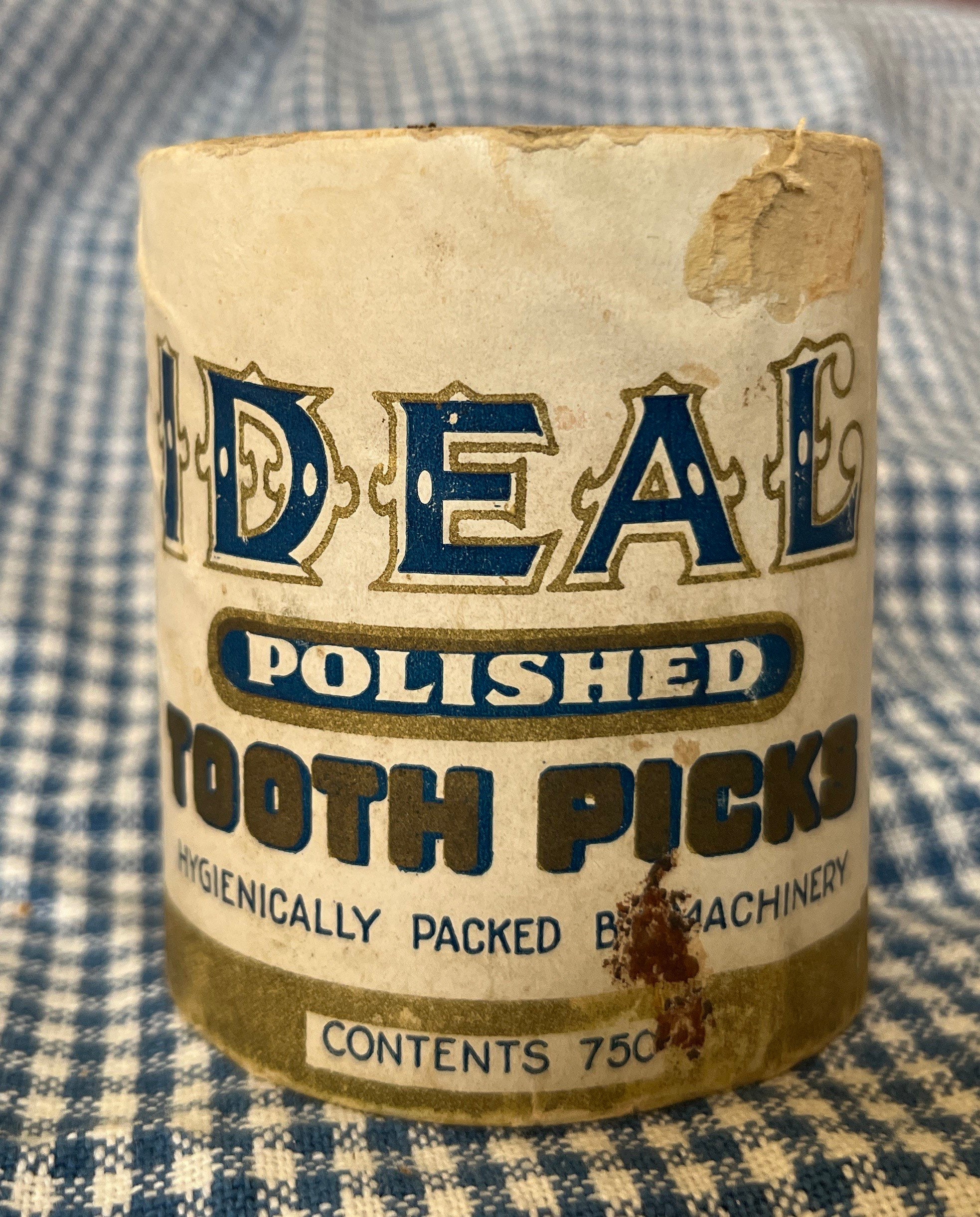 Vintage 1920-1930s RARE Round Ideal Brand Polished Tooth Picks ...