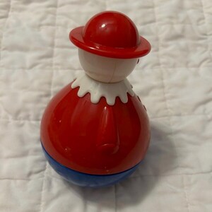 Vintage Roly Poly Children’s Discovery Toy Adorable Face Red Hat 5 ...