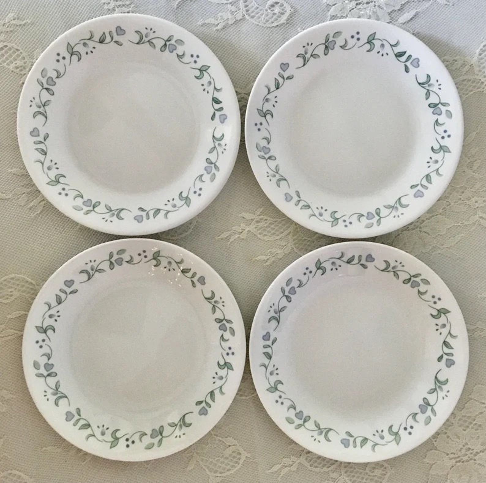 Vintage Collectible Corelle Country Cottage Bread & Butter Plates - Etsy