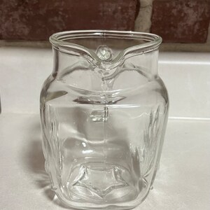 Vintage Collectible Federal Glass 1 Quart 6 Square Starburst Pitcher ...