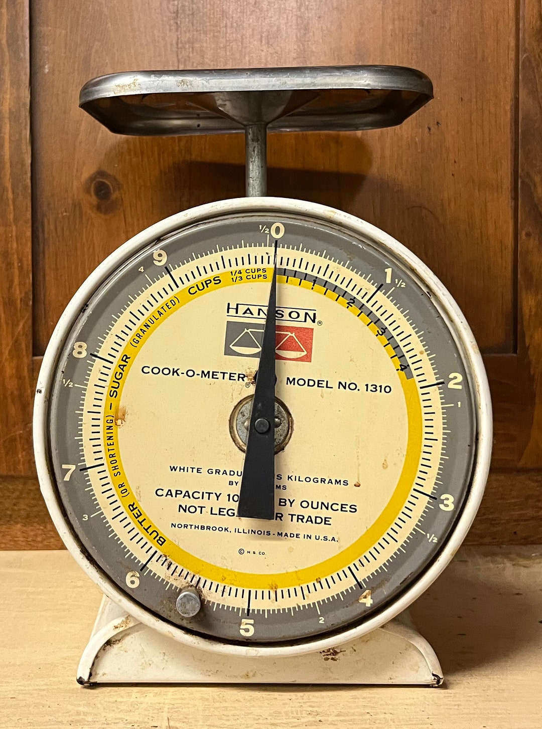 Vintage Rustic Hanson Cook-o-meter Kitchen Scale - Made in USA 1940s - Etsy