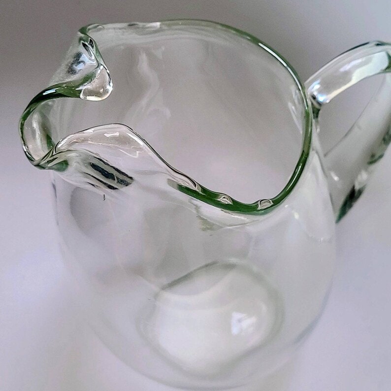 Vintage Collectible Large MCM Pitcher Holds 10 Cup Crystal Glassware - Etsy