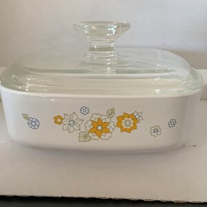 Vintage Collectible Corning Ware Floral Bouquet 1 Quart Casserole With ...