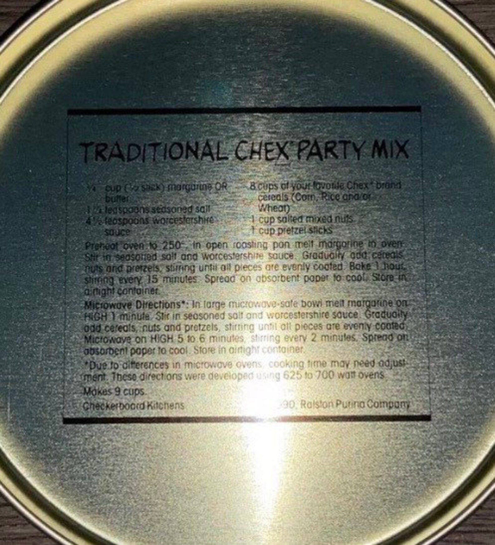 Chex Party Mix and Peanuts Tin - 40 Years of Tradition - Charlie Brown ...