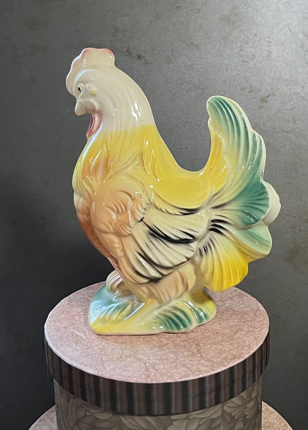 Vintage Collectible Beautiful Pastel Chicken Hen Rooster - Etsy