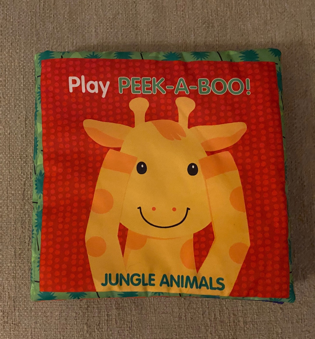 Play Peek-a-boo Jungle Animals Fabric Book - Etsy
