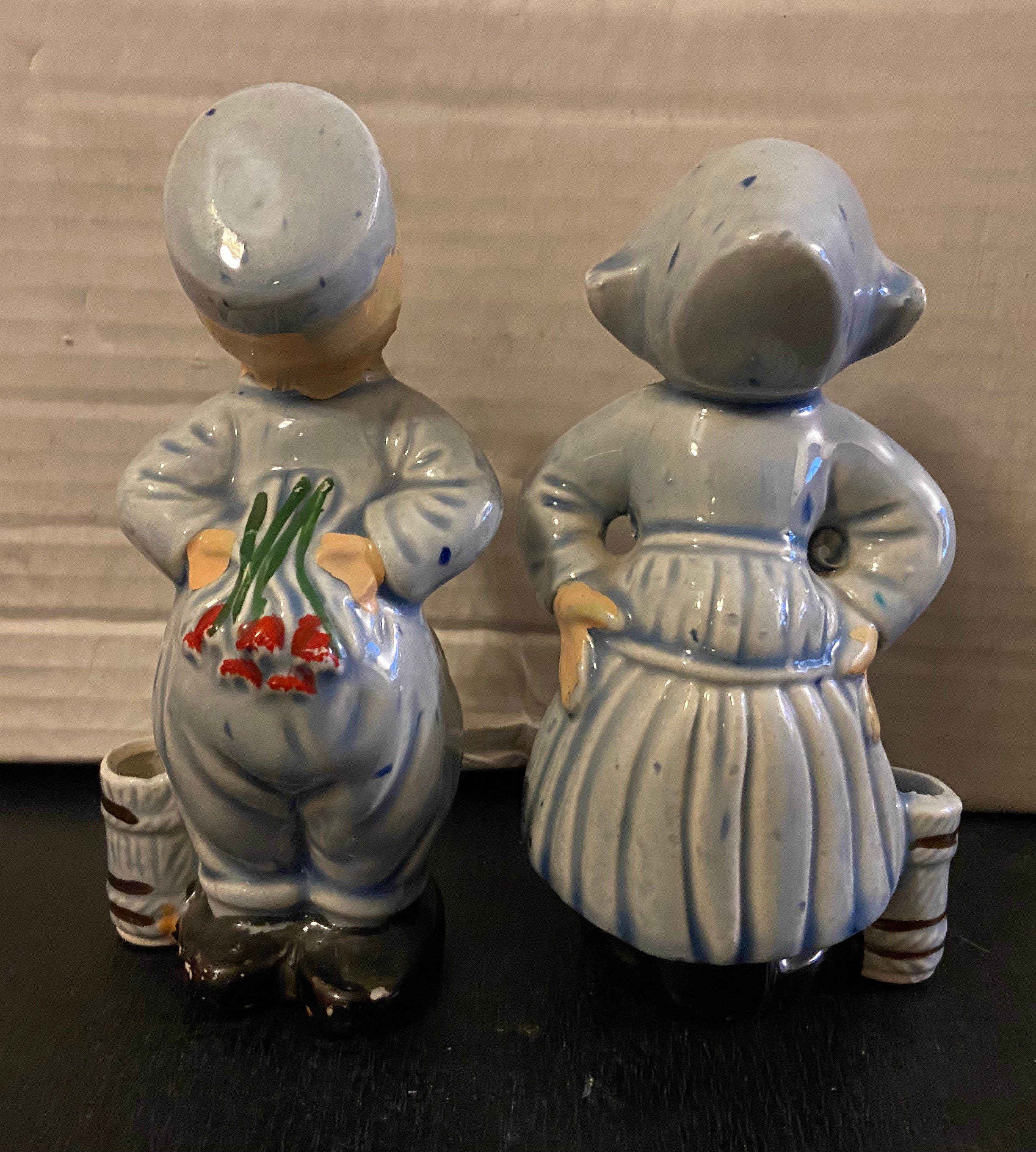 Vintage Kissing Dutch Couple Figurines Toothpick Holders on - Etsy