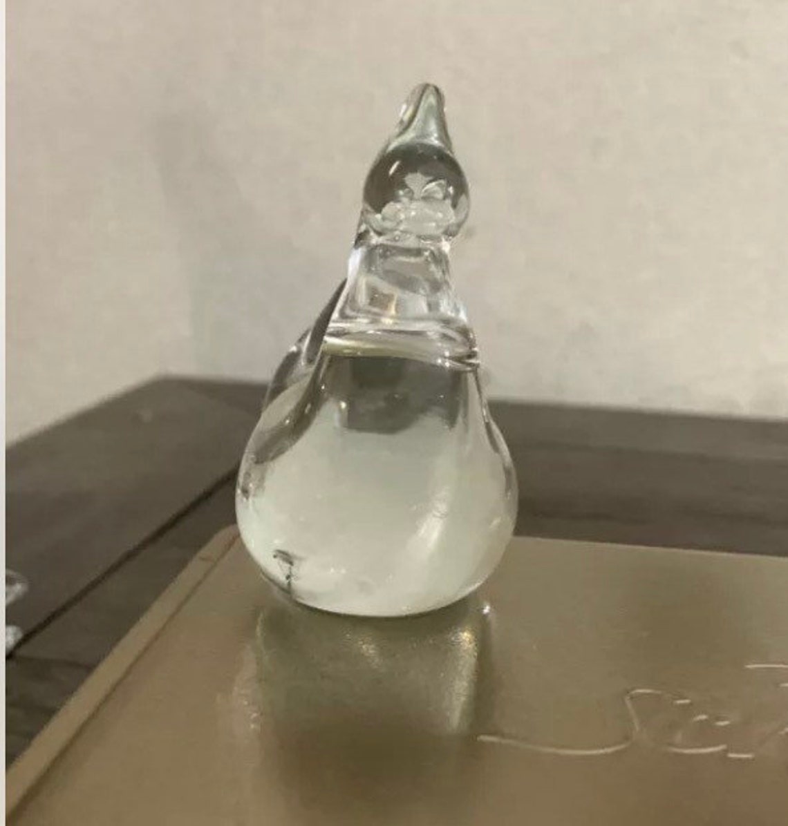 Vintage Goose Duck Swan Glass Paperweight - Etsy
