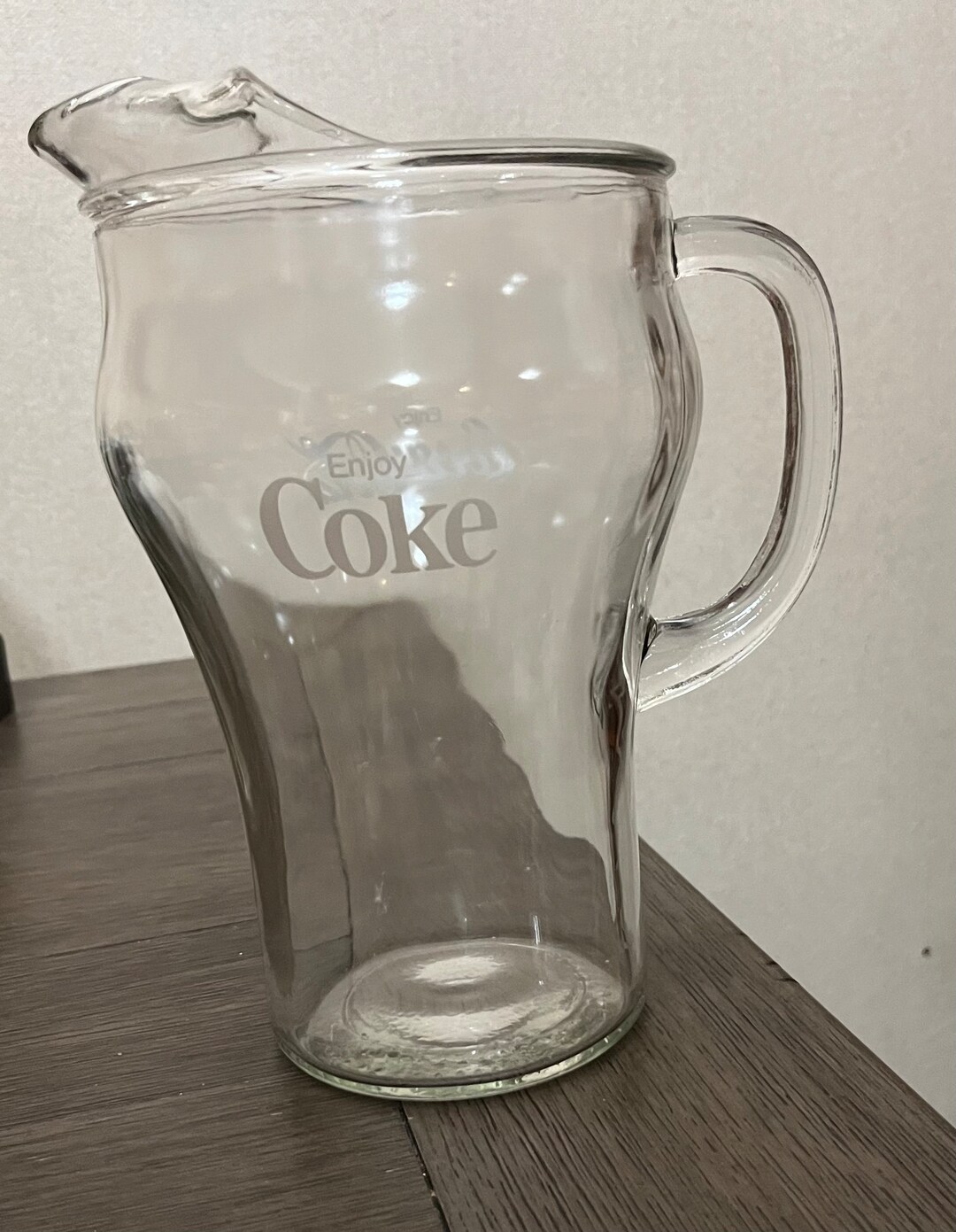 Vintage Collectible Coca-cola Heavy 64 Oz Pitcher Ice Lips - Etsy