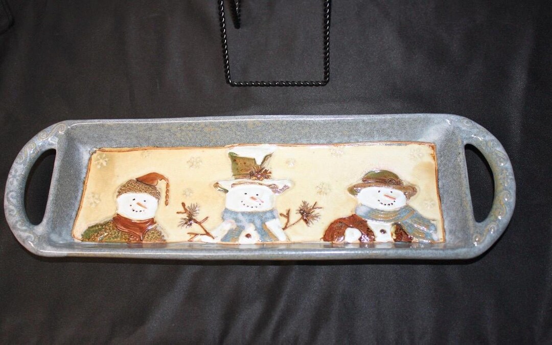 Vintage St Nicholas Square Forest Friends 15” Serving Tray/platter ...