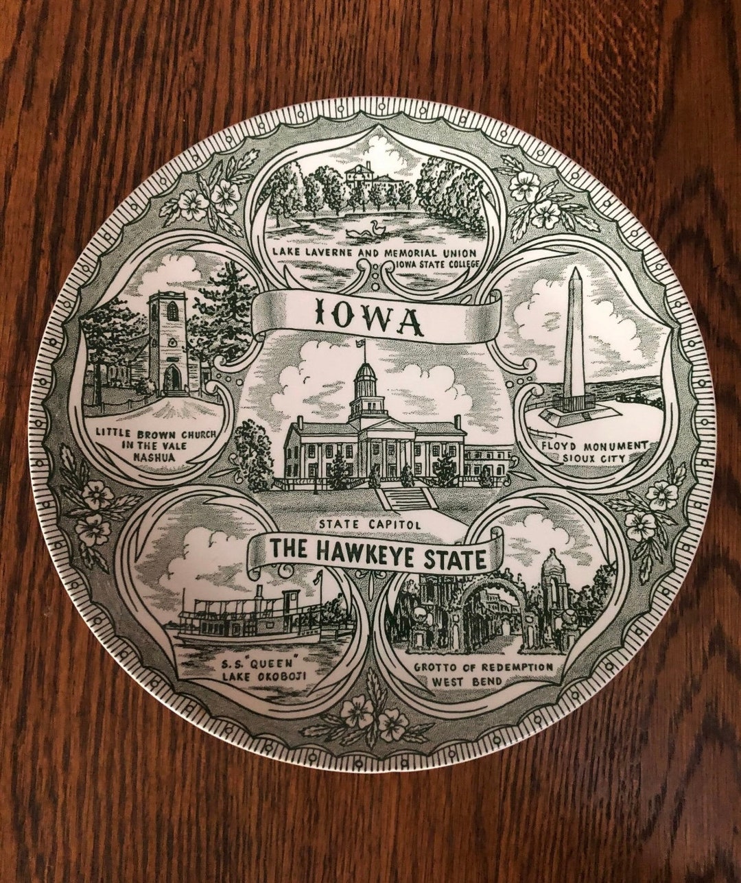 Vintage Collectible Iowa the Hawkeye State Iowa Landmarks - Etsy