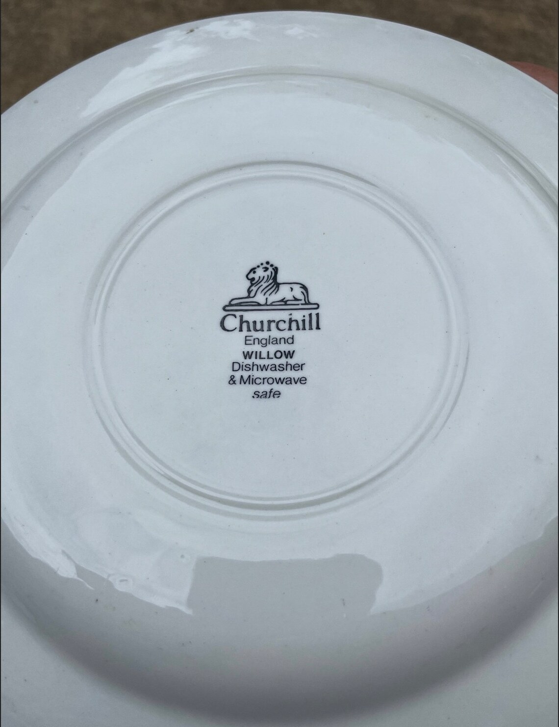 Vintage Collectible Churchill Blue Willow Transfer Pattern Dinner Plate ...