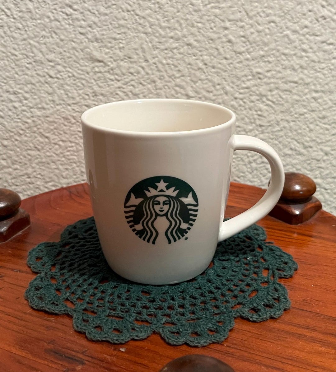 Vintage 12 Ounce Starbucks White With the Iconic Green Mermaid/siren ...