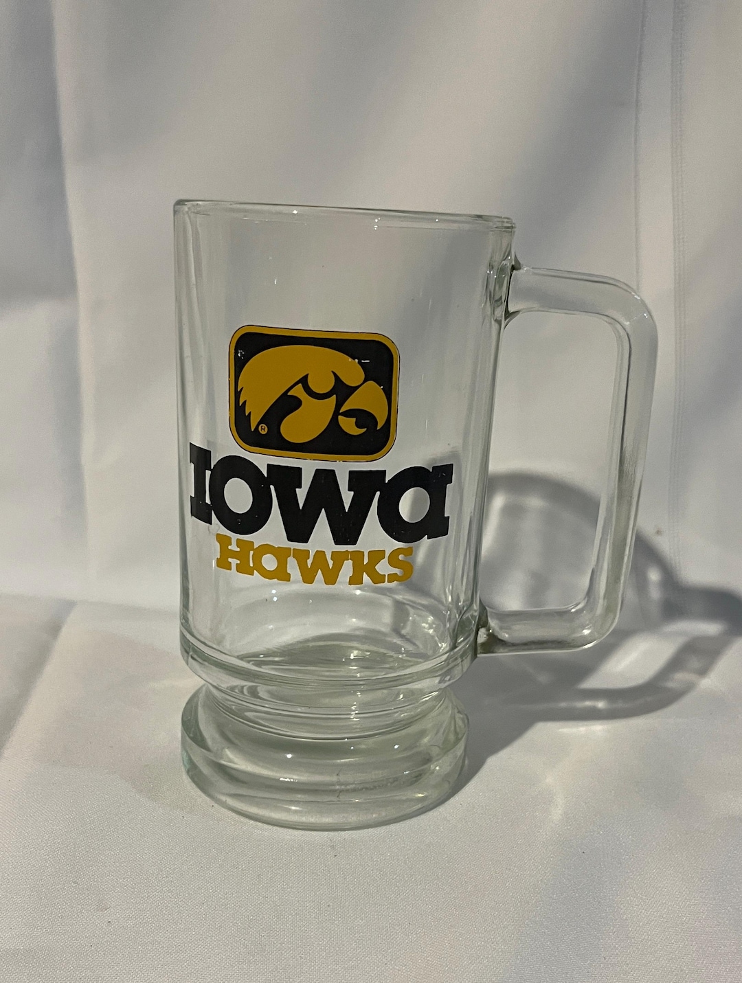 Vintage Iowa Hawkeyes Beer Mug - Iconic Hawkeye Logo - Etsy