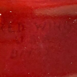 Vintage Red Wing Art Pottery Serving Bowl - Deep Red Outer With Beige ...