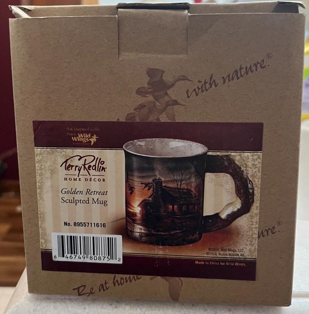 Terry Redlin Wild Wings NIB New in Box 16 Ounce Sculpted Lodge Coffee ...