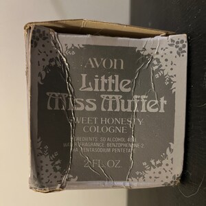 Vintage 1970s Avon Little Miss Muffet Sweet Honesty Cologne - Etsy