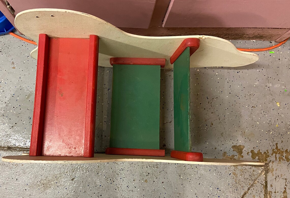 Antique Wooden Two-sided Train Childs Shoo Fly Rocker | Etsy