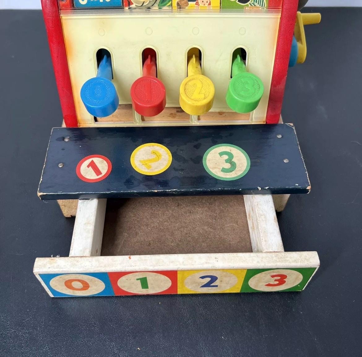 Vintage RARE Fisher Price #972 Wooden Cash Register 1960s Toy - Etsy