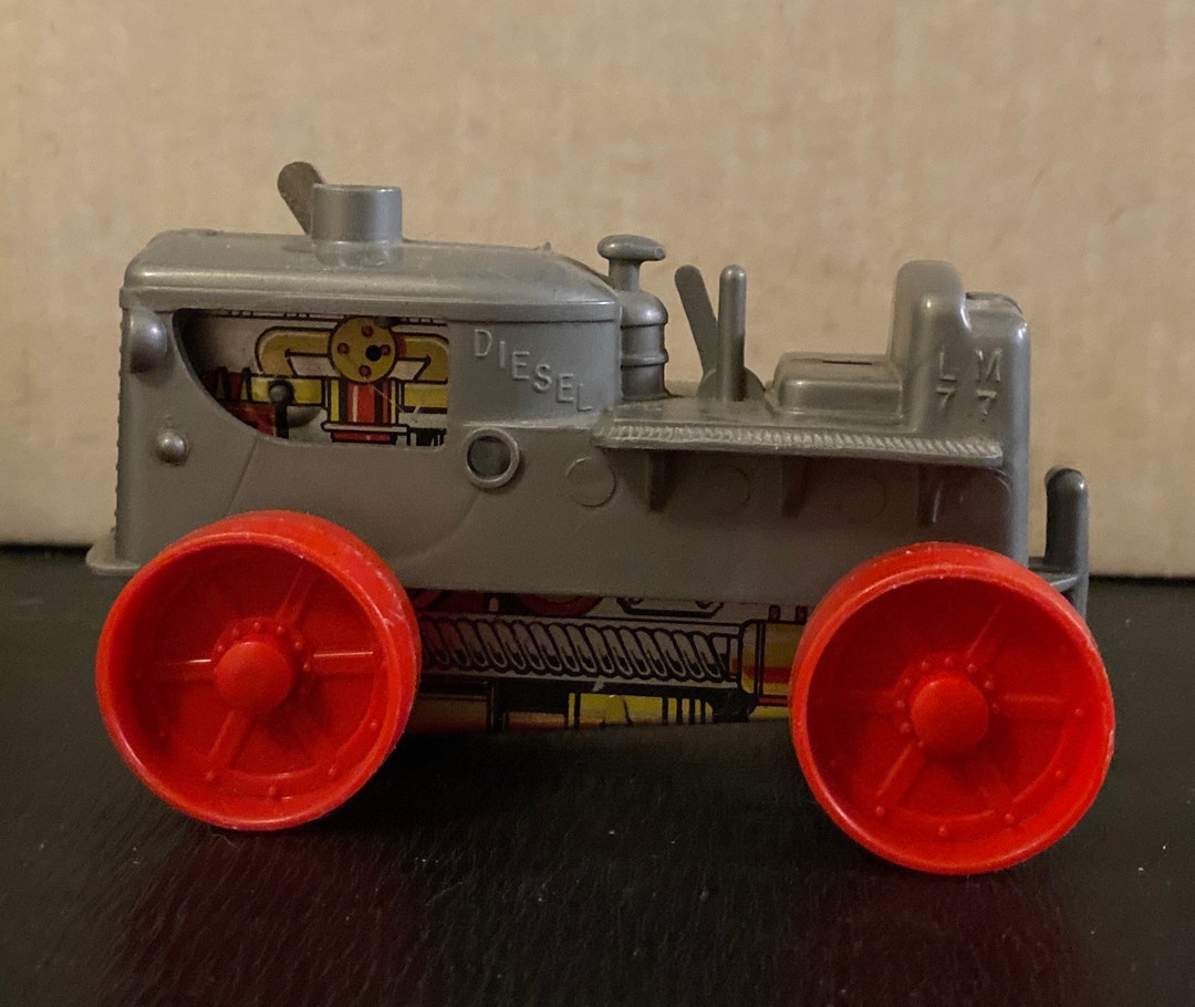 Vintage Marx Wind up Climbing Tractor - Climb Action - Tin & Plastic - Etsy