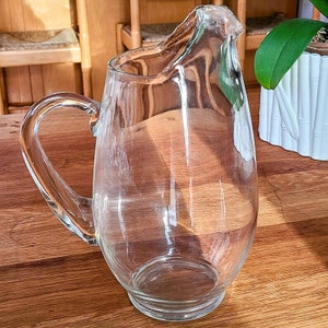 Vintage Collectible Large MCM Pitcher Holds 10 Cup Crystal Glassware - Etsy