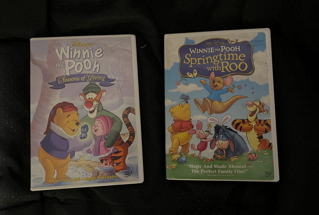 2 Disney Winnie the Pooh Dvds - Springtime With Roo & Seasons of Giving ...