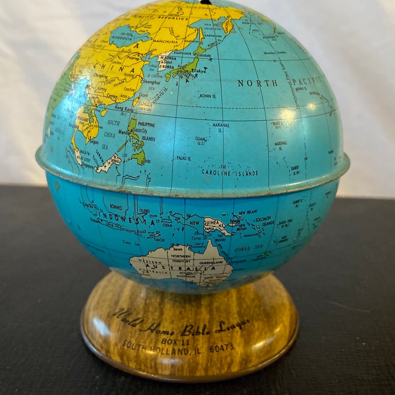 Globe Bank - Etsy