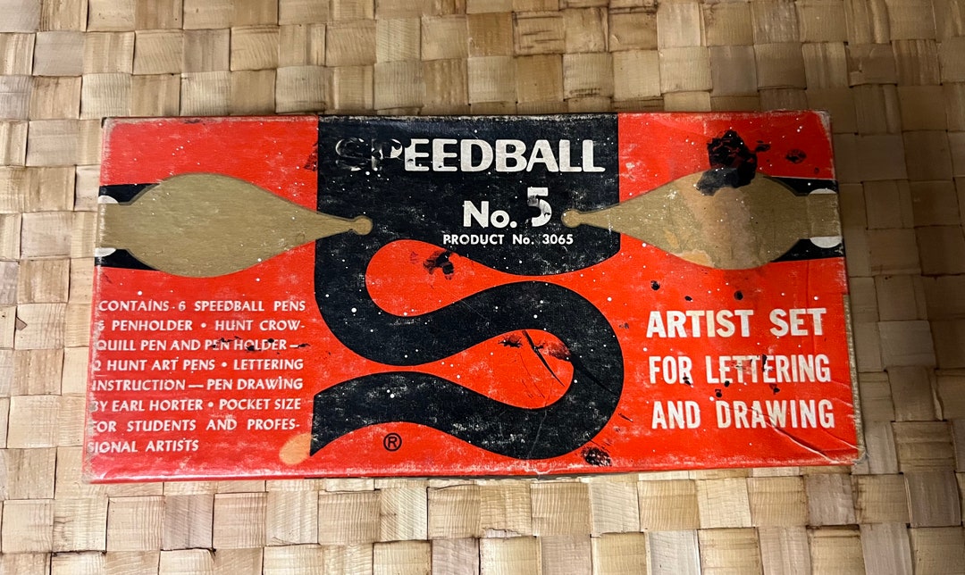 Vintage Collectible Speedball Artist Pen Set #5 in Original Box ...
