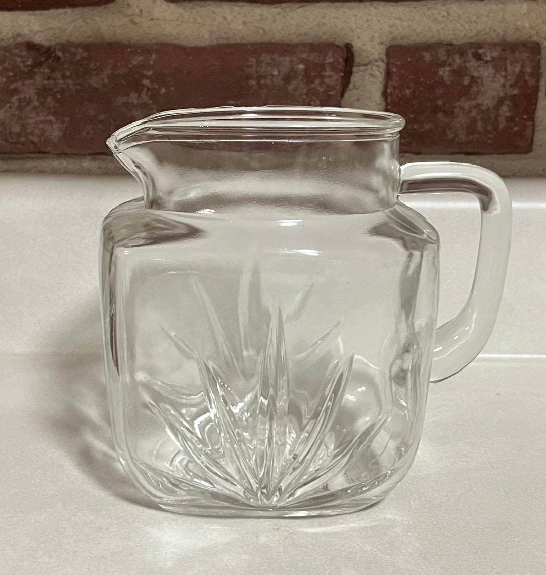 Vintage Collectible Federal Glass 1 Quart 6 Square Starburst Pitcher ...