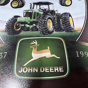 Vintage John Deere Tractors Metal Tin Sign Celebrating 160 Years 1837 ...