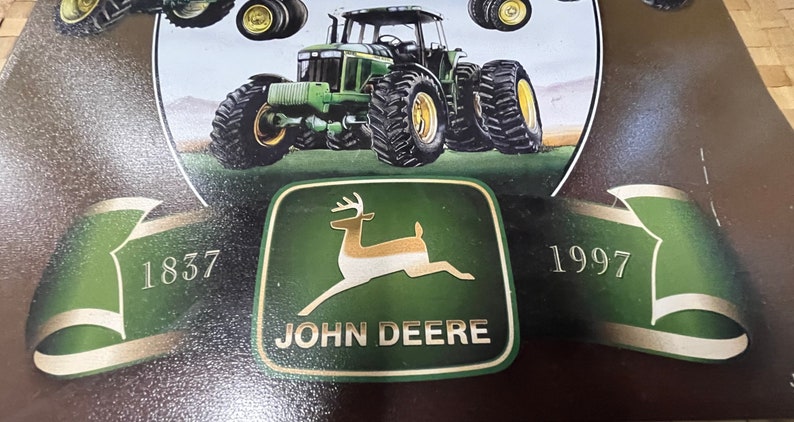Vintage John Deere Tractors Metal Tin Sign Celebrating 160 Years 1837 ...
