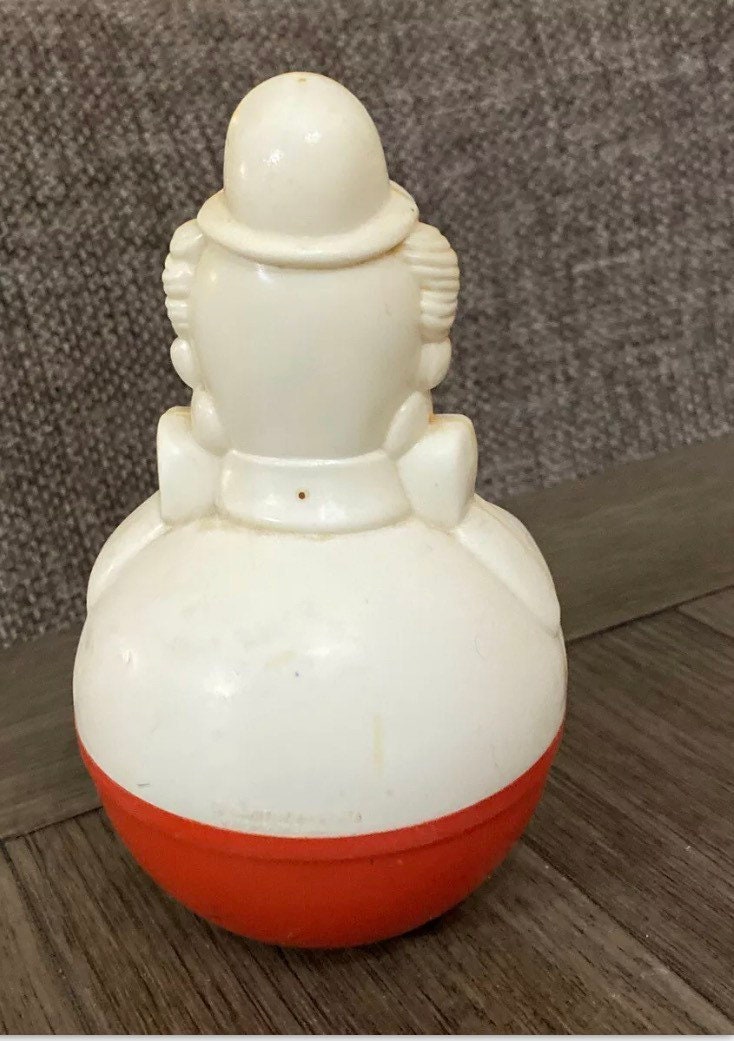 Vintage Roly Poly Type Colorful Clown Musical Toy 1977 Sanitoy - Etsy