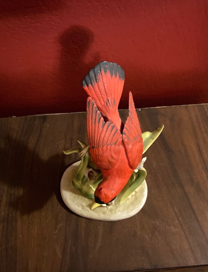 Vintage Lefton China Hand Painted Cardinal Figurine Head Down - Etsy