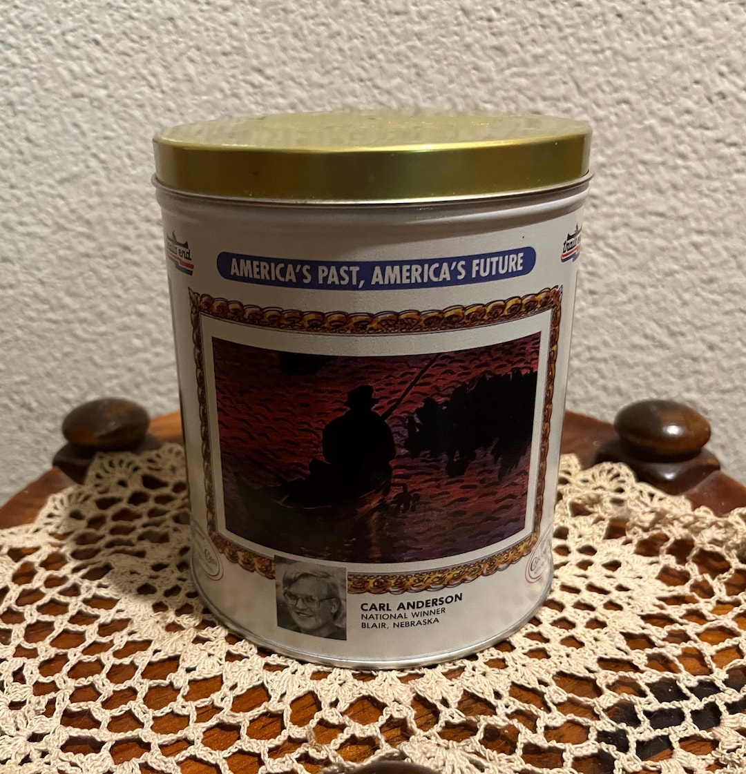 Vintage Trails End Gourmet Popcorn Tin 1993-1994 Art Contest 12 Ounce ...
