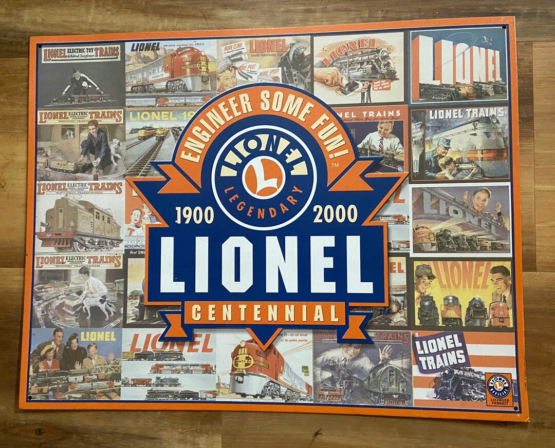 Lionel Legendary Centennial Train Tin Sign 1900-2000 - Etsy