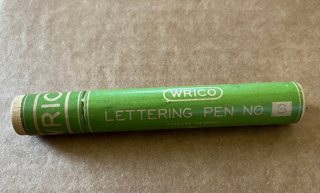 Vintage Collectible WRICO No. 3 Lettering Pen -drafting Pen - Etsy
