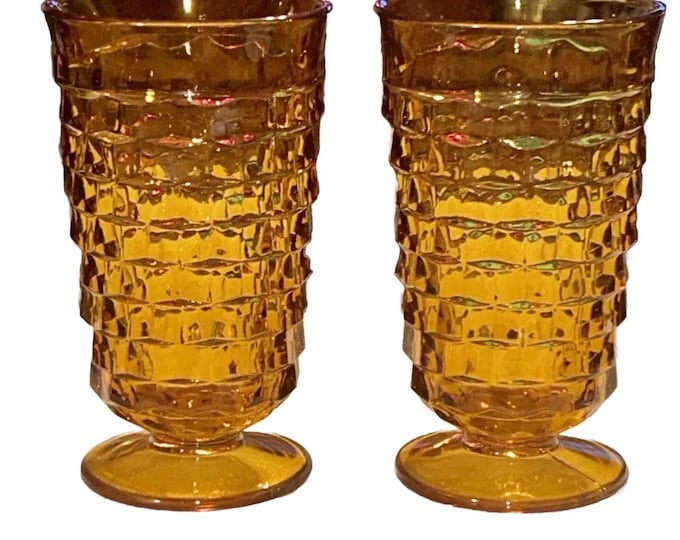 Whitehall Amber Ice Tea Goblets Set of 6 Whitehall by Colony Cube ...