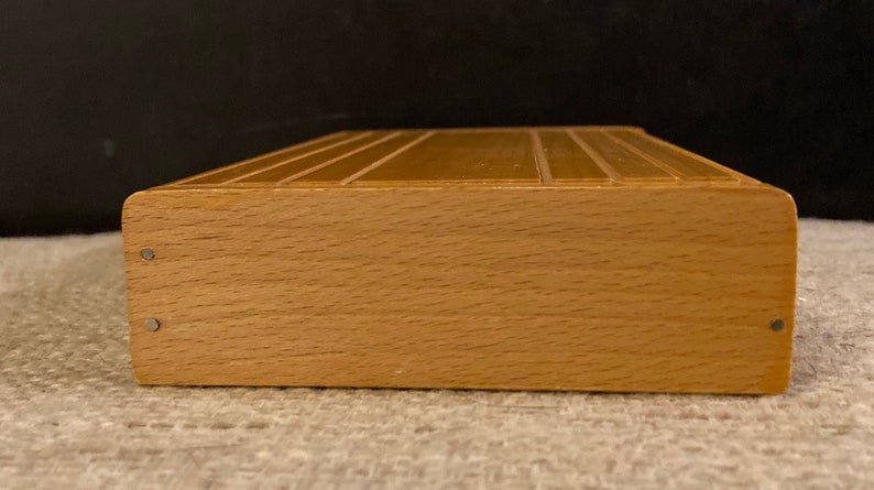 Vintage Small Rectangular Wooden Box Lined With off - Etsy