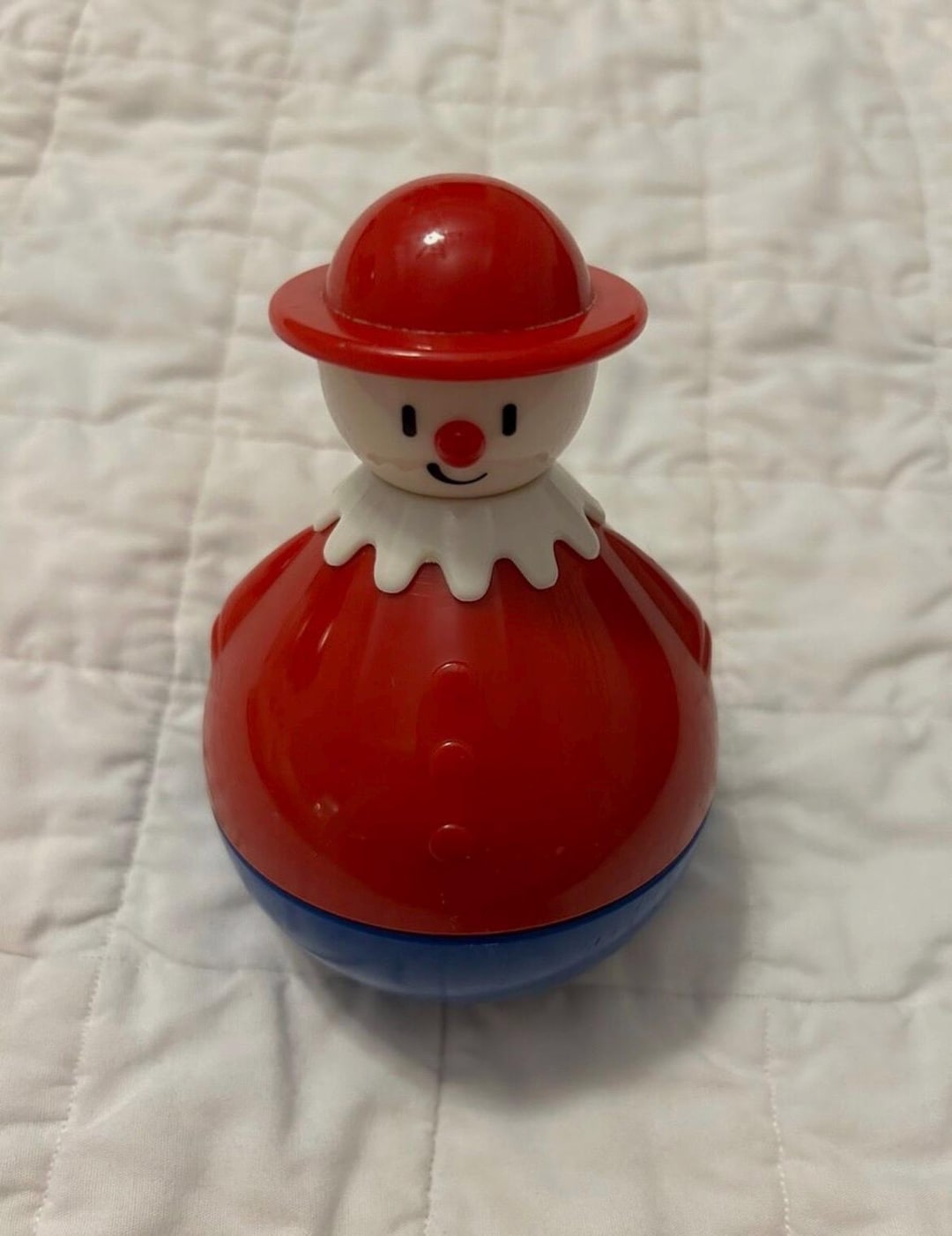 Vintage Roly Poly Children’s Discovery Toy Adorable Face Red Hat 5 ...