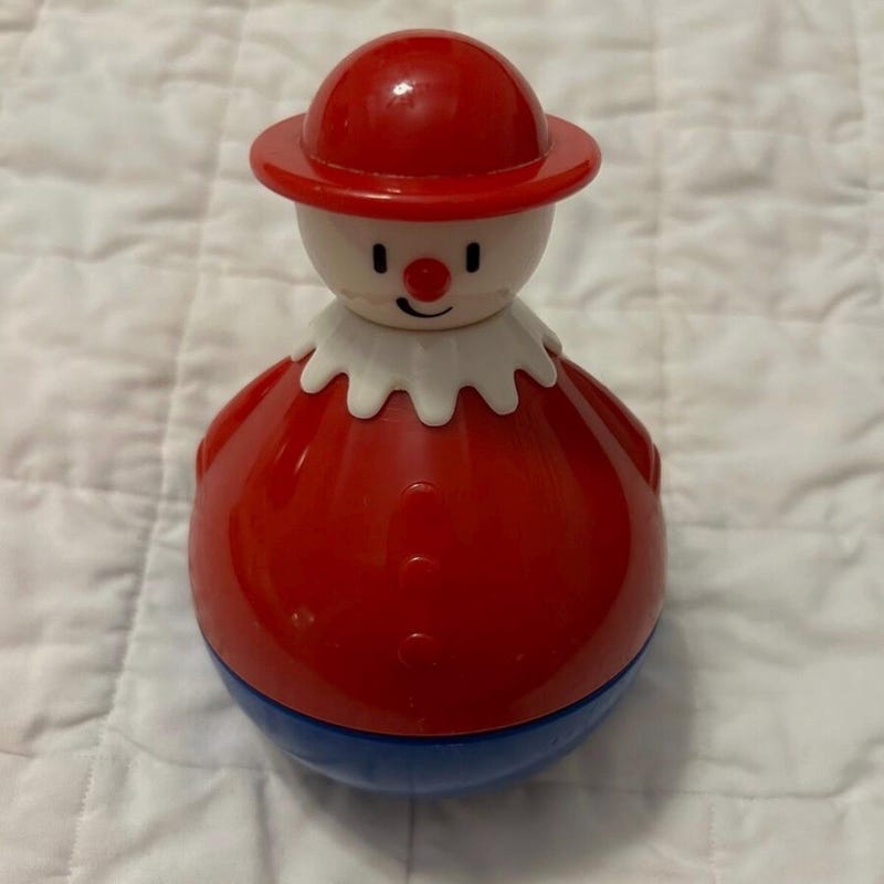 Vintage Roly Poly Red - Etsy