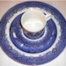 Vintage Collectible Churchill Blue Willow Transfer Pattern 3 Piece ...