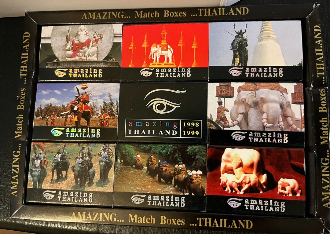 Amazing Thailand Collectors Series Match Boxes 1998-1999 - Etsy
